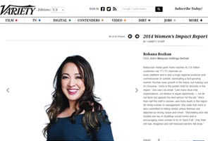 Datuk Rohana Rozhan recognised by Variety as a Woman of Impact 2014 ...