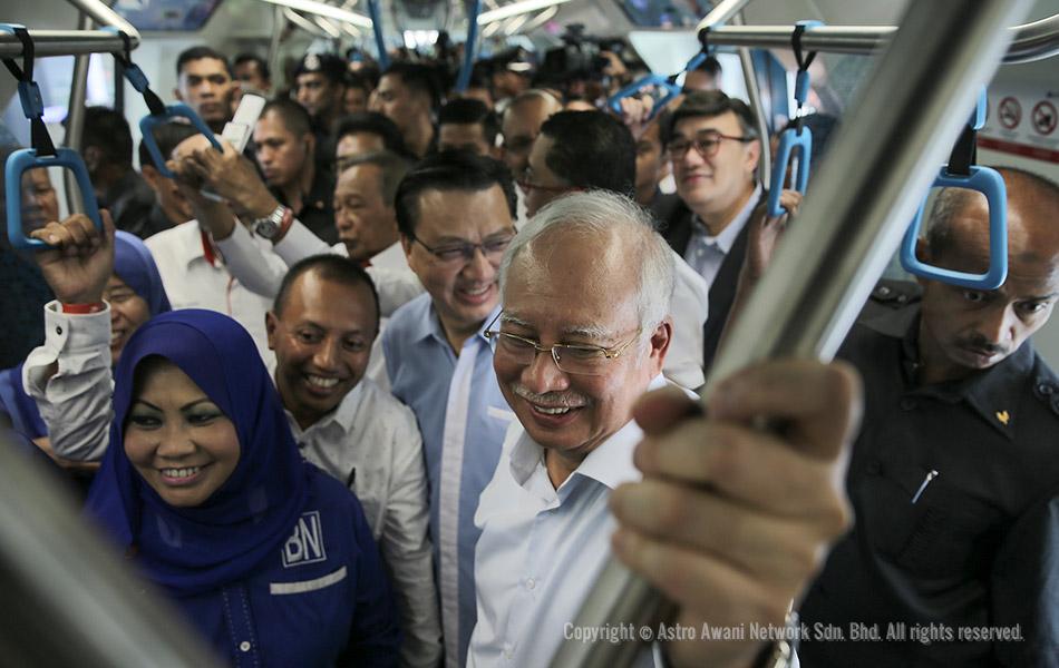 PM lancar fasa pertama MRT, perkhidmatan percuma hingga 16 Januari ...