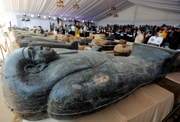 Egypt unveils 59 ancient coffins in major archaeological discovery ... Egypt unveils 59 ancient coffins in major archaeological discovery ...