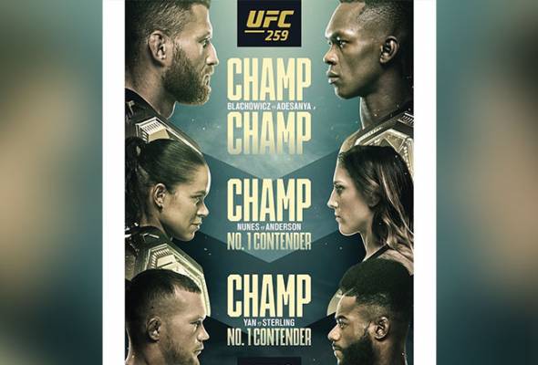 Empat juara dunia dalam tiga kelas berat berbeza, UFC 259 acara paling ...