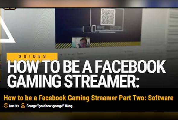 How to be a Facebook Gaming Streamer Part Two: Software | AWANI ...