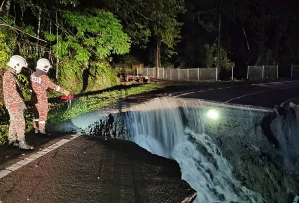 Jalan utama Penampang-Tambunan terputus akibat mendapan | Astro Awani