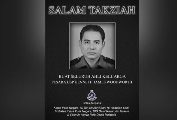 Pemburu Botak Chin meninggal dunia, DSP Kenneth James hembus nafas ...