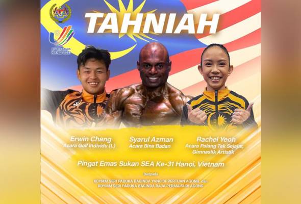 King, Queen congratulate Ervin, Mohd Syarul and Rachel for winning gold ...