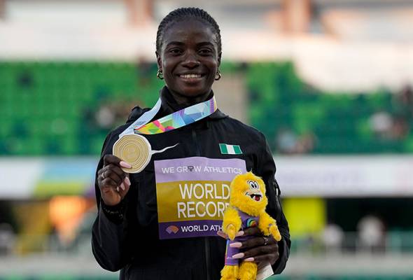 Atlet Nigeria atasi rekod dunia 100m lari berpagar wanita di Kejohanan ...