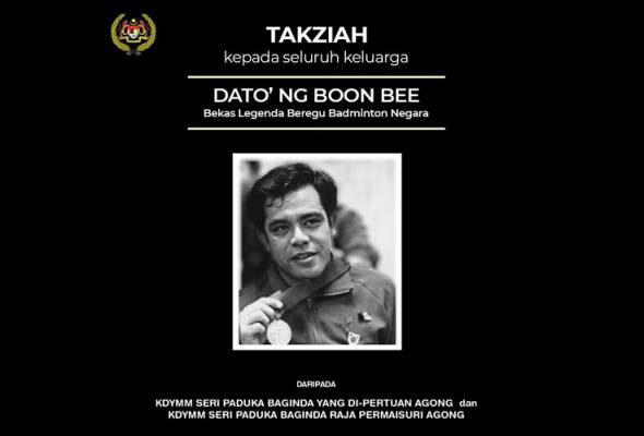 Agong, Permaisuri zahir takziah kepada keluarga legenda beregu negara ...