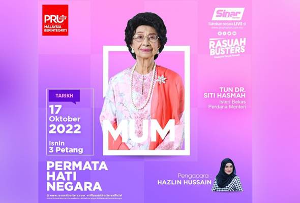 "Pada usia sekarang saya mahu melindungi suami" - Dr Siti Hasmah ...