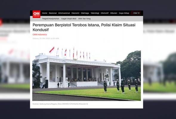 Wanita ditahan cuba ceroboh Istana Presiden Indonesia | Astro Awani