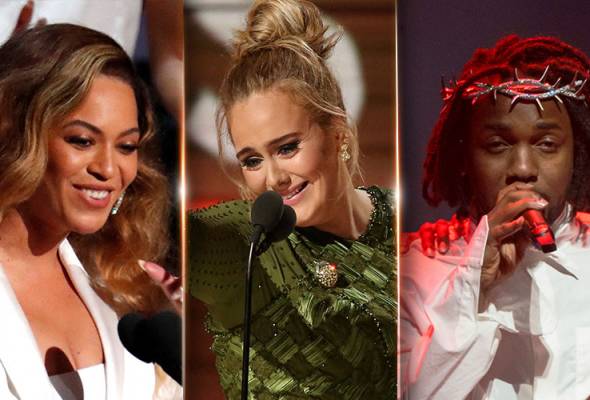 Beyonce Adele Kendrick Lamar Dominasi Pencalonan Anugerah Grammy Ke