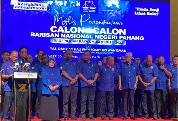 GE15: BN features 25 new faces for state seats in Pahang | AWANI ... GE15: BN features 25 new faces for state seats in Pahang | AWANI ...