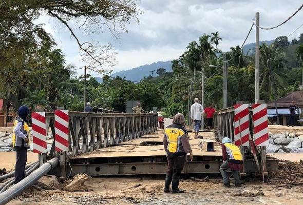 Lebih 10 jambatan kecil rosak akibat banjir di Baling dibaiki secara ...