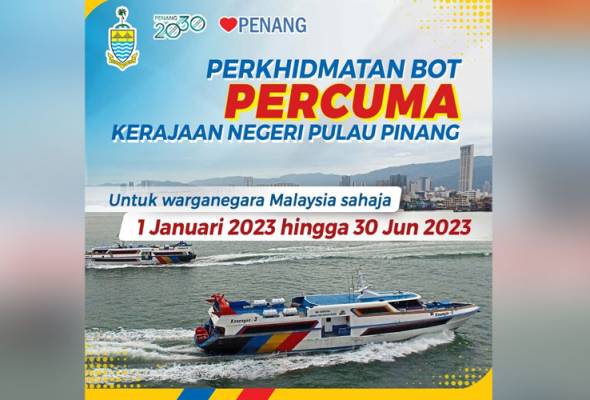 P. Pinang sambung taja feri percuma enam bulan lagi | Astro Awani