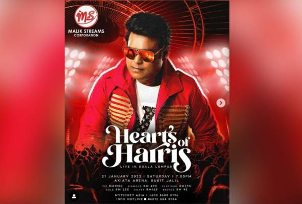 'Hearts of Harris', konsert penghibur dari India pertama di Malaysia ...