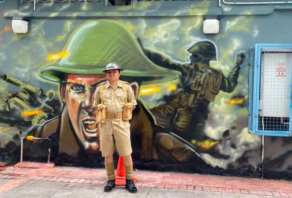 Mural 'Battle of Slim River' tarikan terbaharu di Lorong Seni Muallim ...
