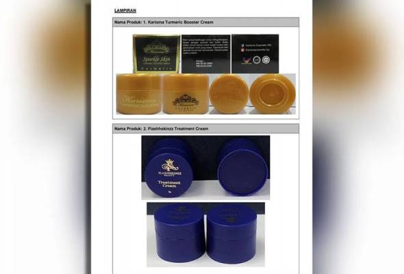 Dua produk kosmetik dikesan mengandungi merkuri | Astro Awani