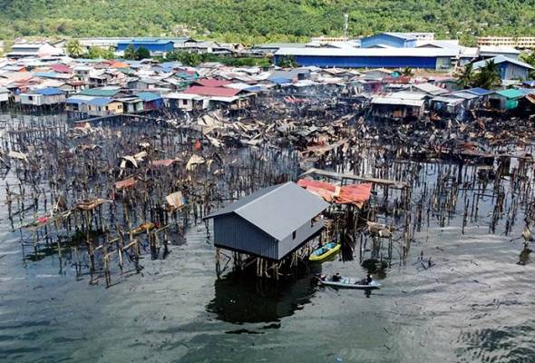 Lebih 90 rumah di perkampungan atas air Sandakan musnah terbakar ...