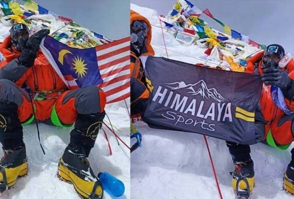 Dalam kesakitan, Ravi gagah kibar Jalur Gemilang di puncak Everest ...