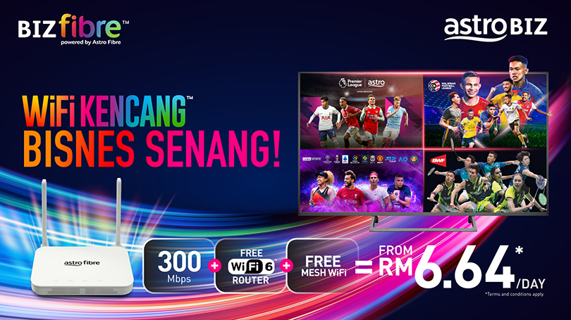 WiFi kencang, bisnes senang! Jom langgan Astro BIZFibre sekarang ...