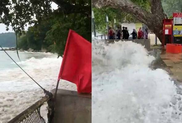 Ombak besar, Pulau Pangkor tangguh aktiviti laut | Astro Awani