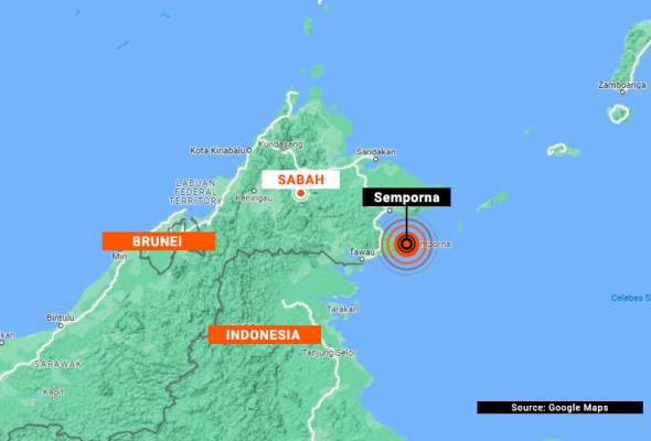 Gempa bumi lemah Semporna: Gegaran dirasai, tiada kejadian tidak ...