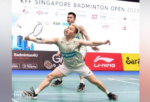 Aaron-Wooi Yik sahkan slot suku akhir Terbuka Singapura 2023 | Astro Awani