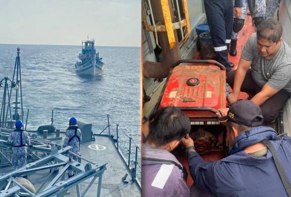 TLDM selamatkan bot pancing terapung tiga hari akibat kerosakan enjin ...