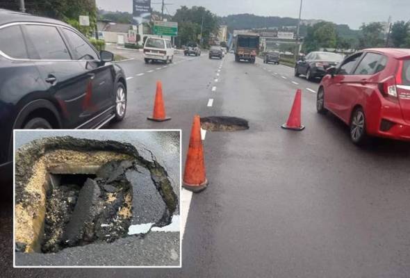Jalan berlubang, laluan MRR2 ke Ampang terhalang | Astro Awani