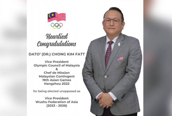 Kim Fatt menang jawatan Naib Presiden Wushu Asia tanpa bertanding ...