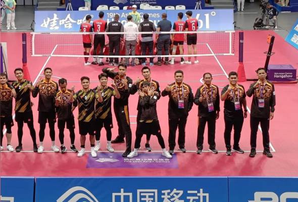 Sukan Asia Hangzhou: Thailand halangan emas regu berpasukan lelaki ...