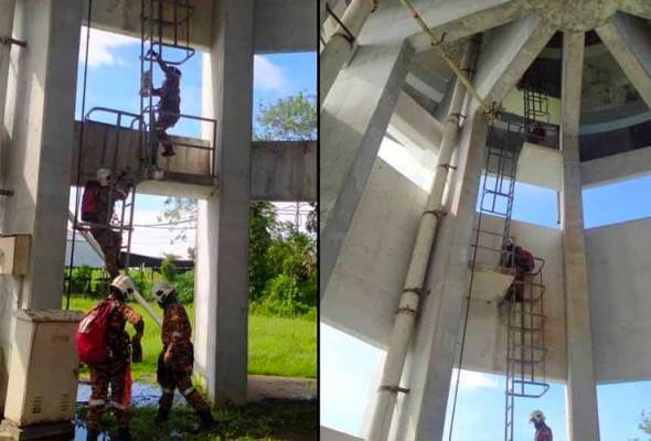 Bomba selamatkan wanita cuba terjun tangki air | Astro Awani