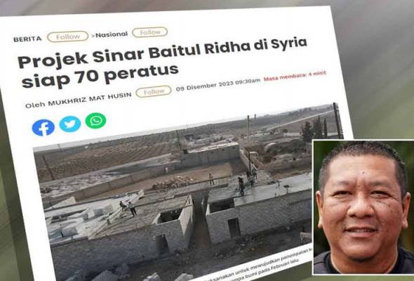 Projek Sinar Baitul Ridha di Syria boleh didiami awal Mei | Astro Awani