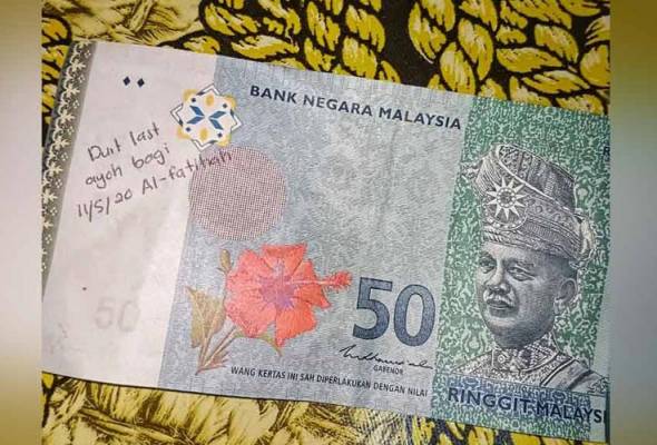 'Duit last ayah bagi', pemilik wang RM50 dijejaki | Astro Awani