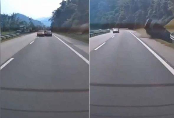 Kereta terbabas, terbalik selepas 'aksi' pandu melulu, himpit | Astro Awani