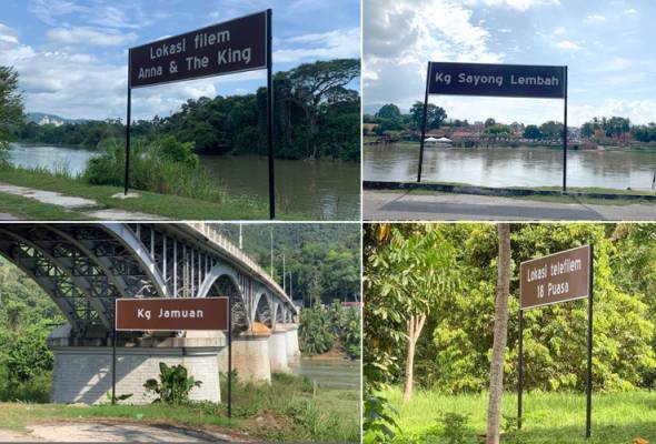 30 papan tanda, tonjol kampung tradisional, lokasi penggambaran popular ...