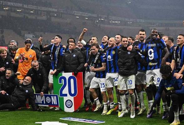 Inter Milan ungguli Serie A buat kali ke-20 | Astro Awani