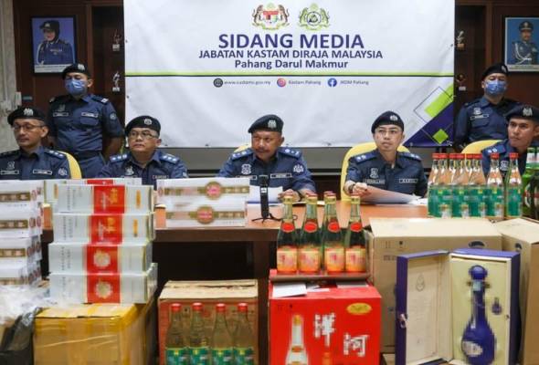 JKDM rampas minuman keras, rokok seludup bernilai lebih RM500,000 ...