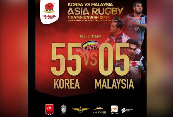 Ragbi: Skuad Bunga Raya 15's dibelasah Korea Selatan 5-55 | Astro Awani