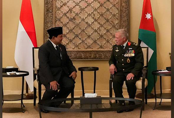 Prabowo menghadap Raja Abdullah II untuk bincang bantuan kemanusiaan ...