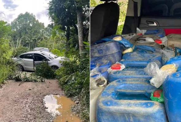 Kereta terbabas langgar pokok, KPDN kejar penyeludup 7km | Astro Awani