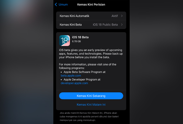 Anda kini boleh uji iOS 18 Public Beta | Astro Awani Anda kini boleh uji iOS 18 Public Beta | Astro Awani