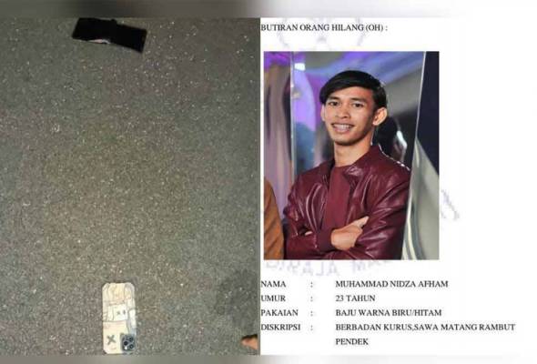 Police confirmed receiving missing report on Muhammad Nidza Afham ...
