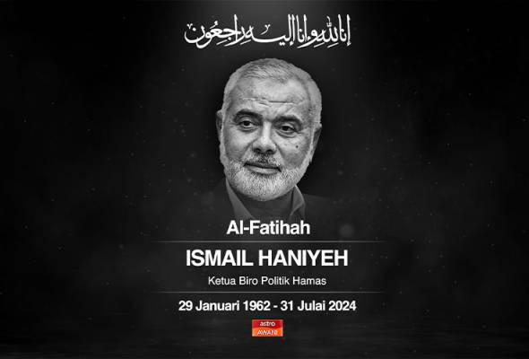 Solat jenazah ghaib Ismail Haniyeh di tiga masjid utama malam ini ...