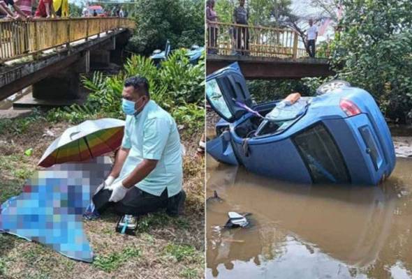 Isteri maut, suami sesak nafas kereta terjunam dalam sungai | Astro Awani