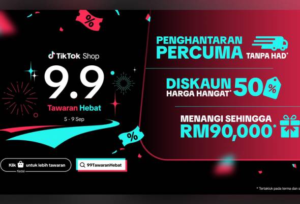 TikTok Shop tawar diskaun dan hadiah menarik sempena 9.9 Tawaran Hebat ...