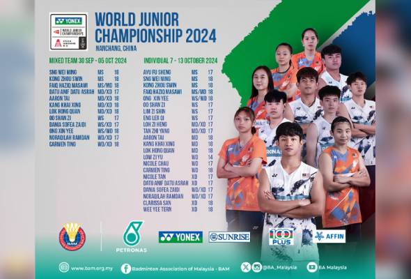 BAM umum skuad negara ke Kejohanan Remaja Dunia BWF 2024 | Astro Awani