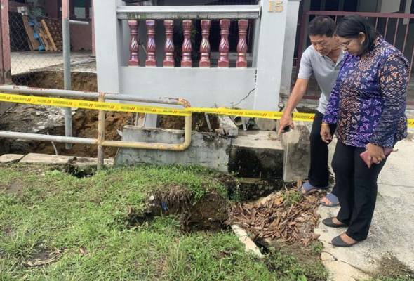 Kebocoran paip dipercayai antara punca tanah mendap di Tanjung Tualang ...