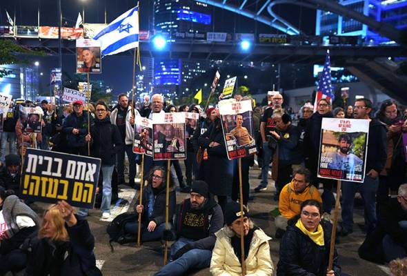 Rakyat Israel protes, bantah ancaman Netanyahu di Gaza | Astro Awani