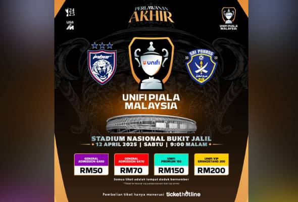 Harga tiket final Piala Malaysia 2024-2025 kekal - MFL | Astro Awani