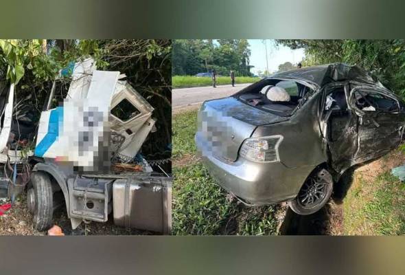 Dua maut, kereta bertembung lori di Batu 12 Kuantan | Astro Awani