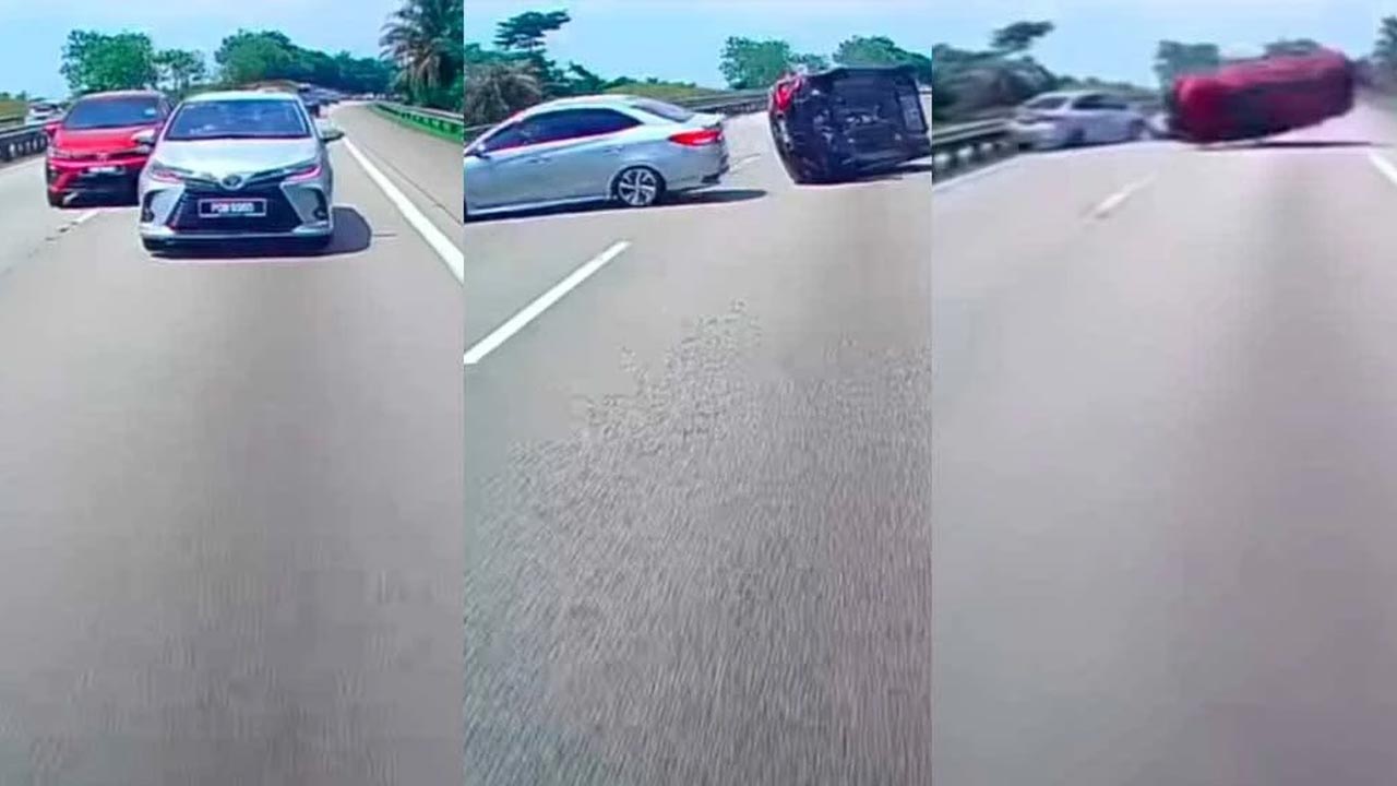 Dua kereta terbalik, berpusing di lebuh raya | Astro Awani